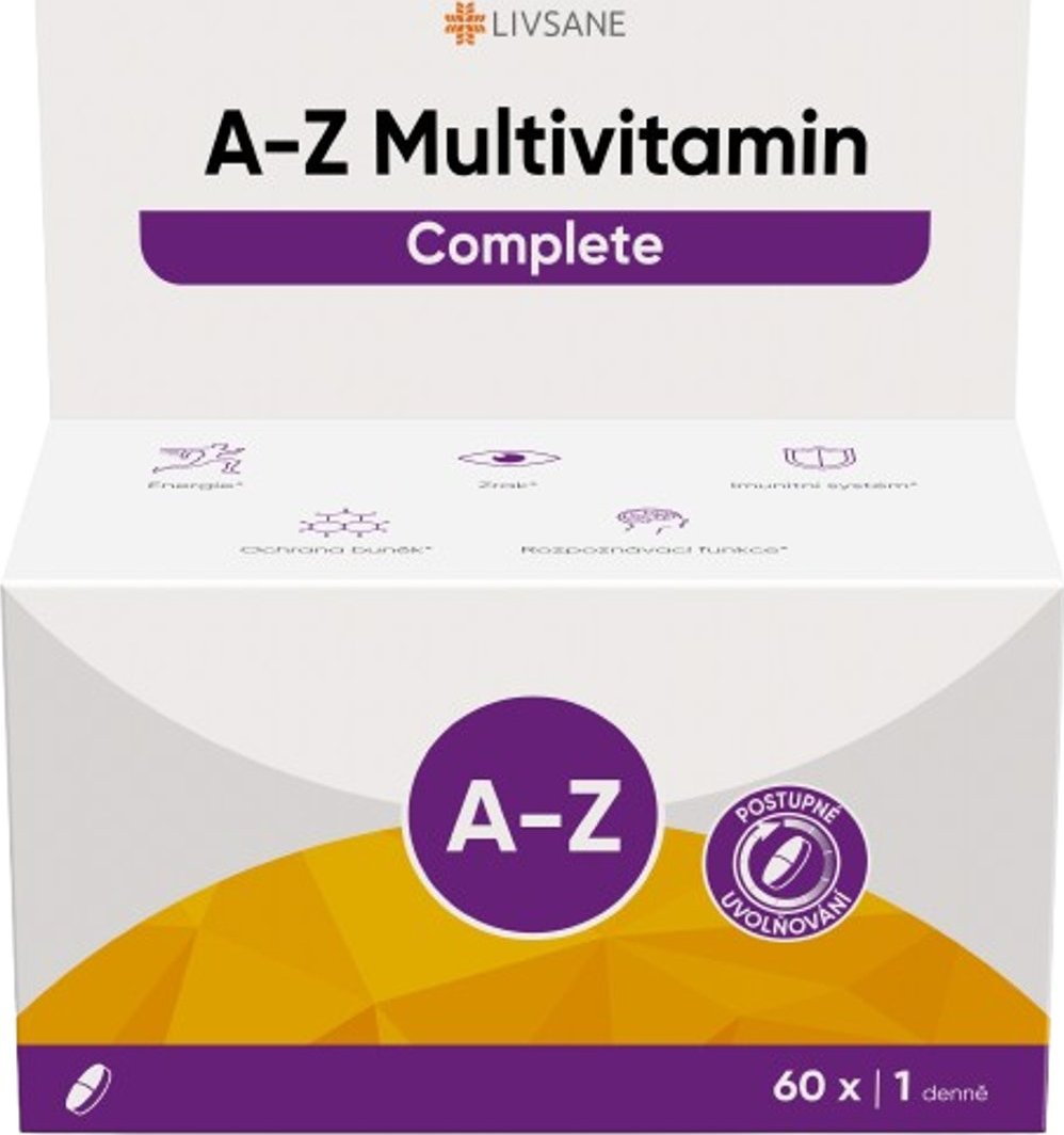 Livsane A-Z Multivitamin Complete 60 tbl. od 245 Kč - Zbozi.cz