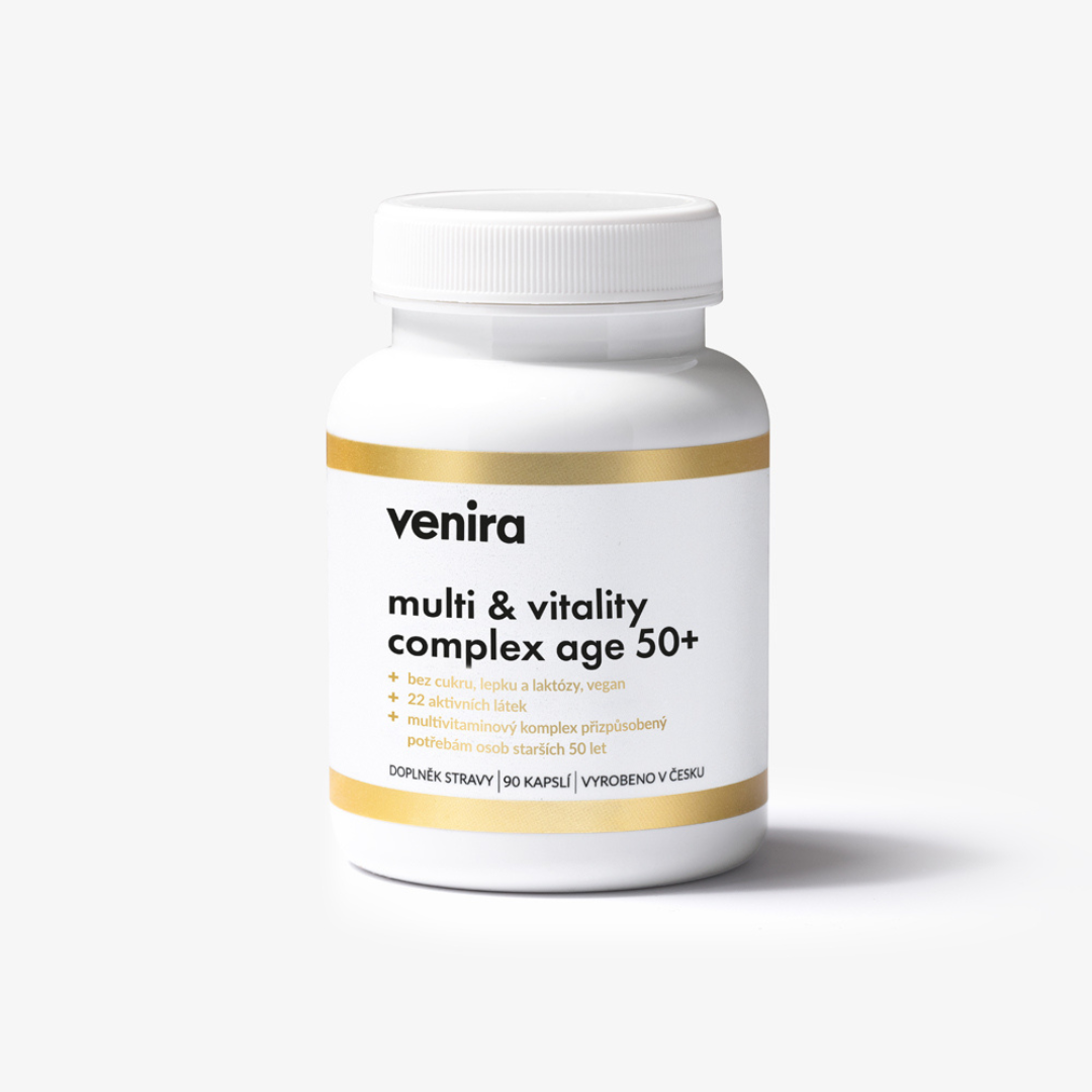 VENIRA Multi & Vitality Complex Age 50+ 90 cps. od 599 Kč - Zbozi.cz