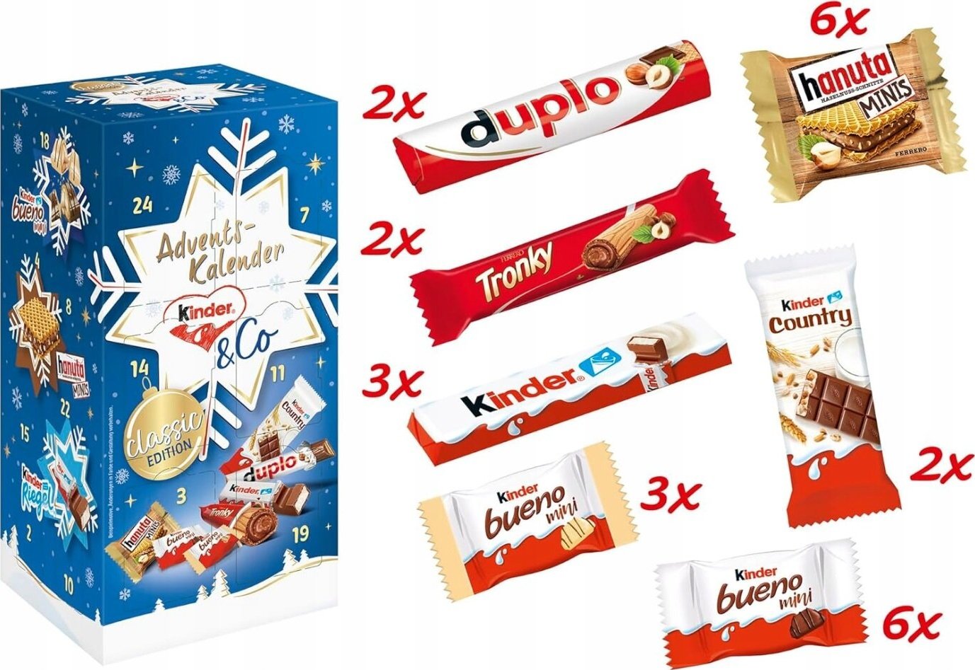 Kinder & Co Classic Edition adventní kalendář 295 g - Zbozi.cz