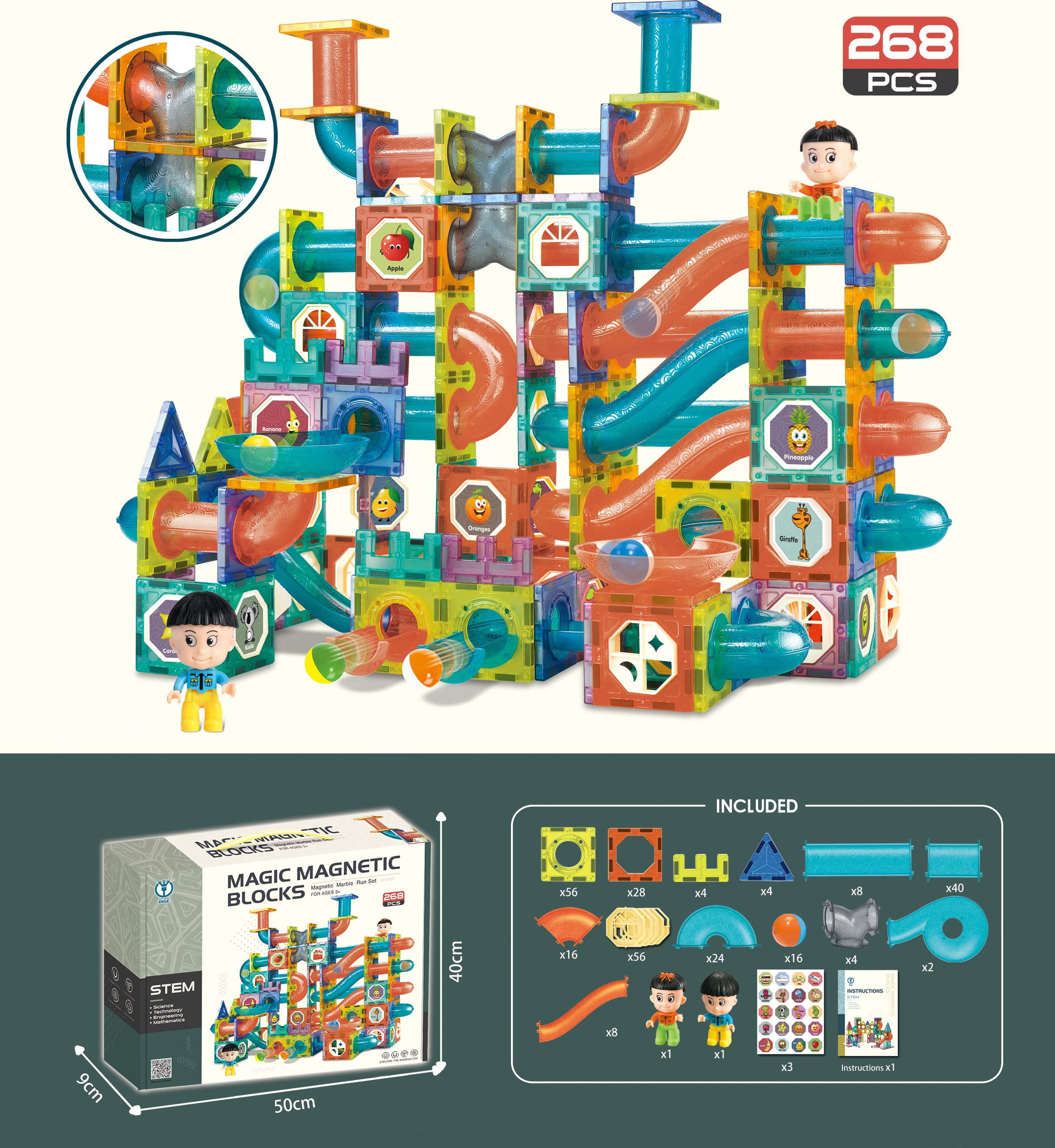 Dige Toys Magic Magnetic Blocks 268 dílů od 1 690 Kč - Zbozi.cz