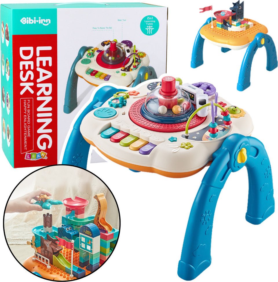 LEAN Toys 22830 interaktivní stůl 2v1 modrý od 628 Kč - Zbozi.cz