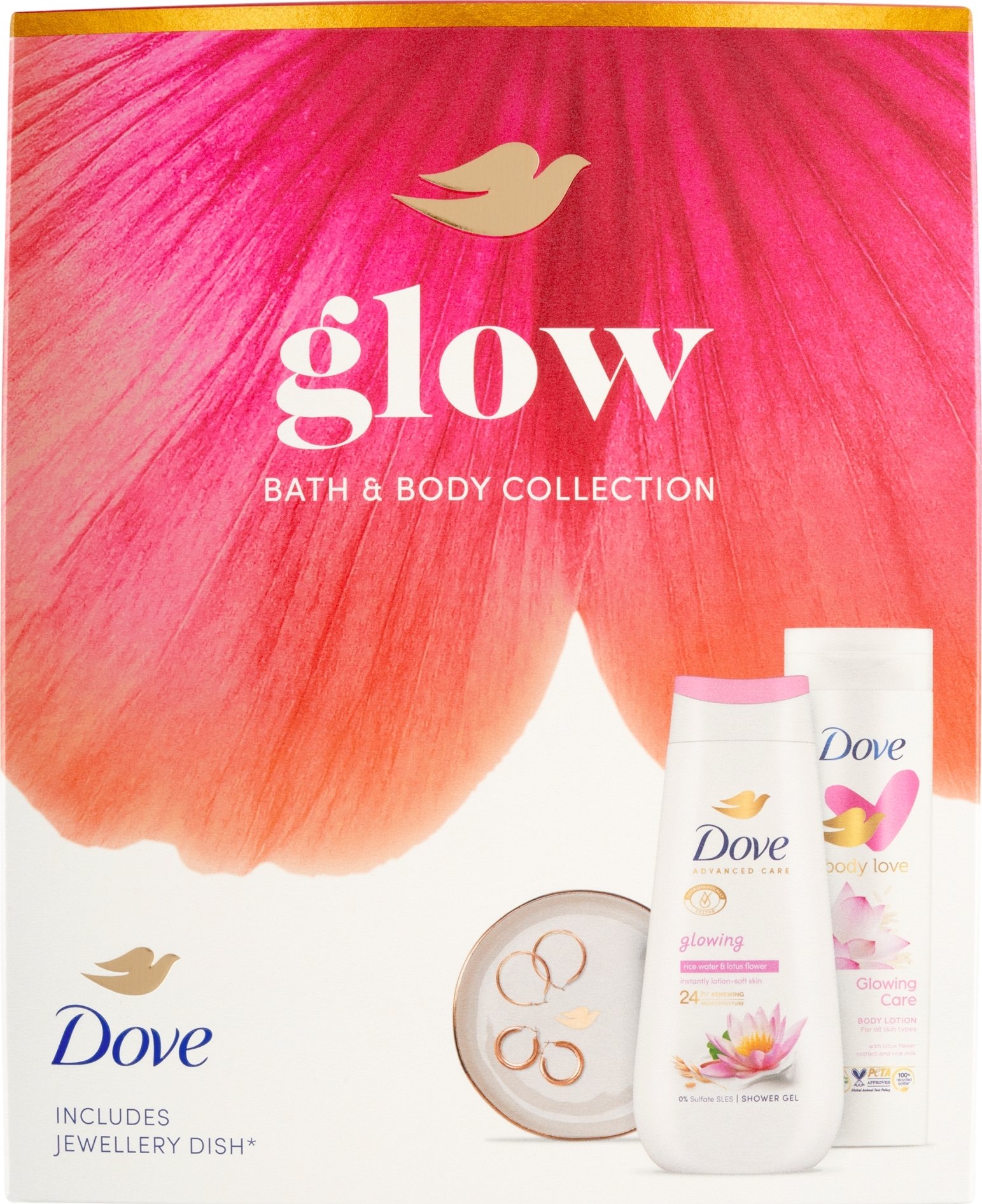 DOVE Glow Bath & Body Collection s miskou na šperky - Zbozi.cz