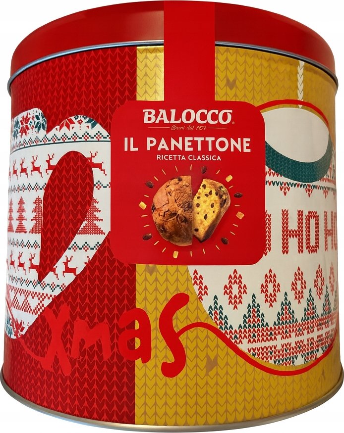 Balocco Panettone v plechovce Buon Natale 750 g - Zbozi.cz
