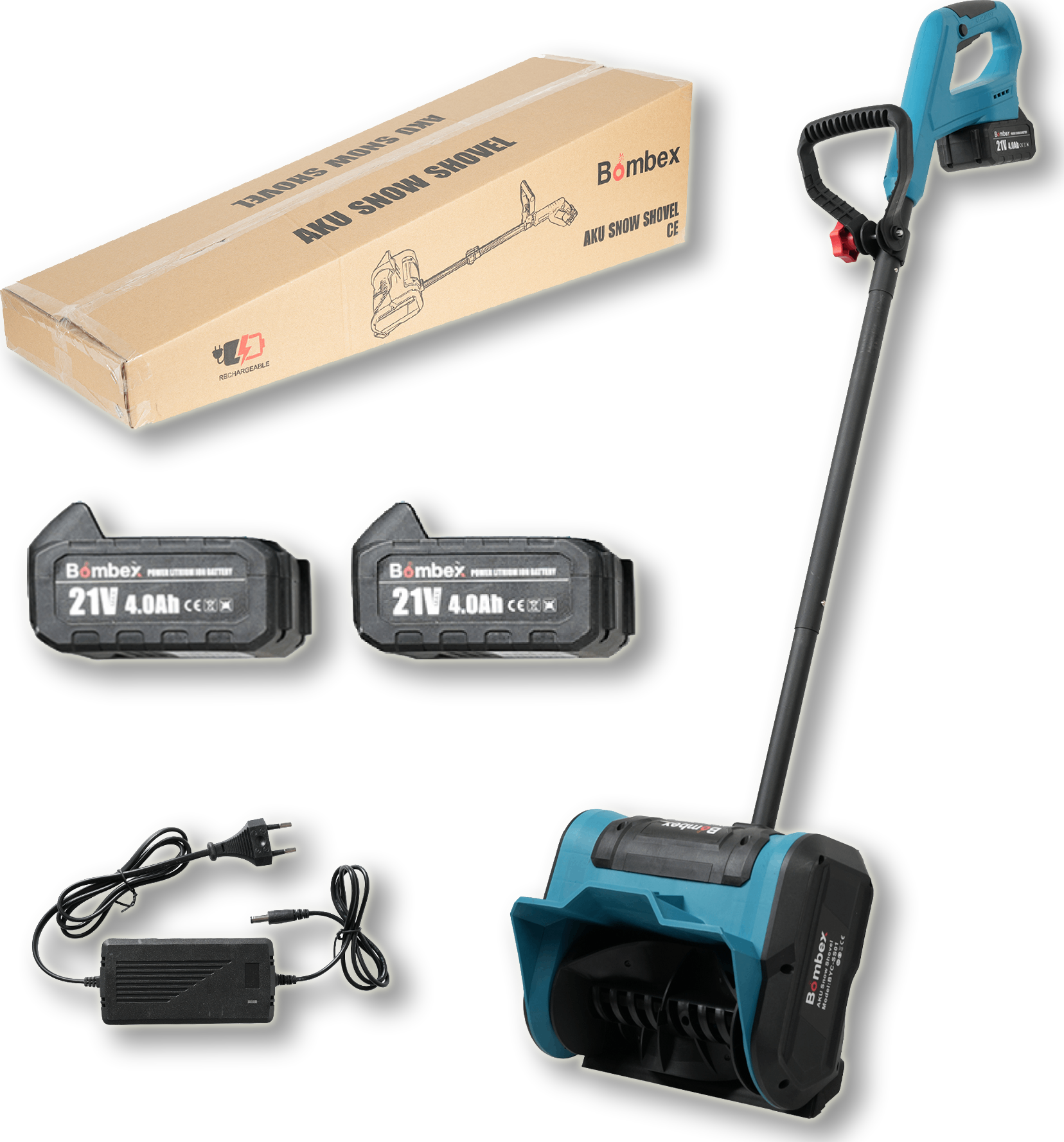 Bombex Aku ruční fréza na sníh 22197 2x 4,0 Ah + nabíječka od 3 990 Kč ...