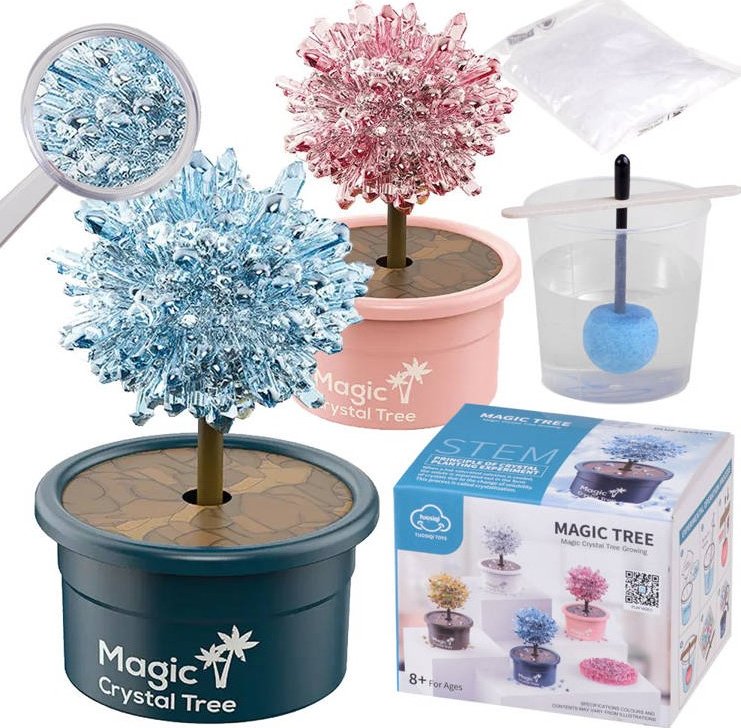 Magic Crystal Tree ZA4323 rostoucí křišťálový strom štěstí růžový od ...