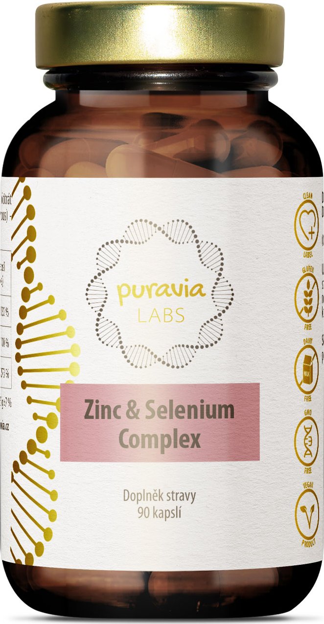 Puravia Labs Zinek & Selen komplex 90 cps. od 359 Kč - Zbozi.cz