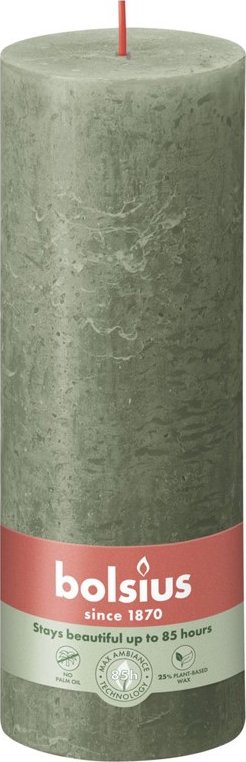 Bolsius Rustic Shine 190 mm Fresh Olive od 115 Kč - Zbozi.cz