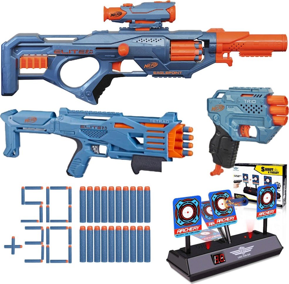 Hasbro Nerf Elite 2.0 Ultimate Blaster Pack sada 3 blasterů od 1 319 Kč ...