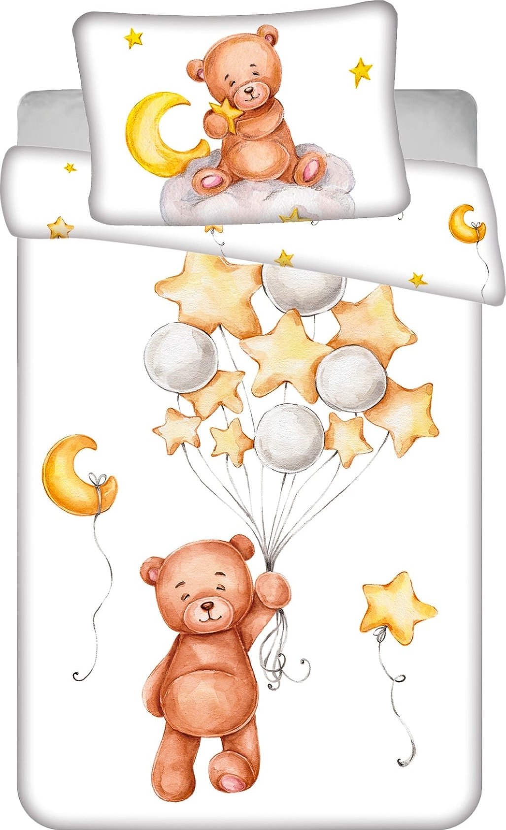 Jerry Fabrics Medvídek Cute Baby 100 x 135, 40 x 60 cm zipový uzávěr od ...