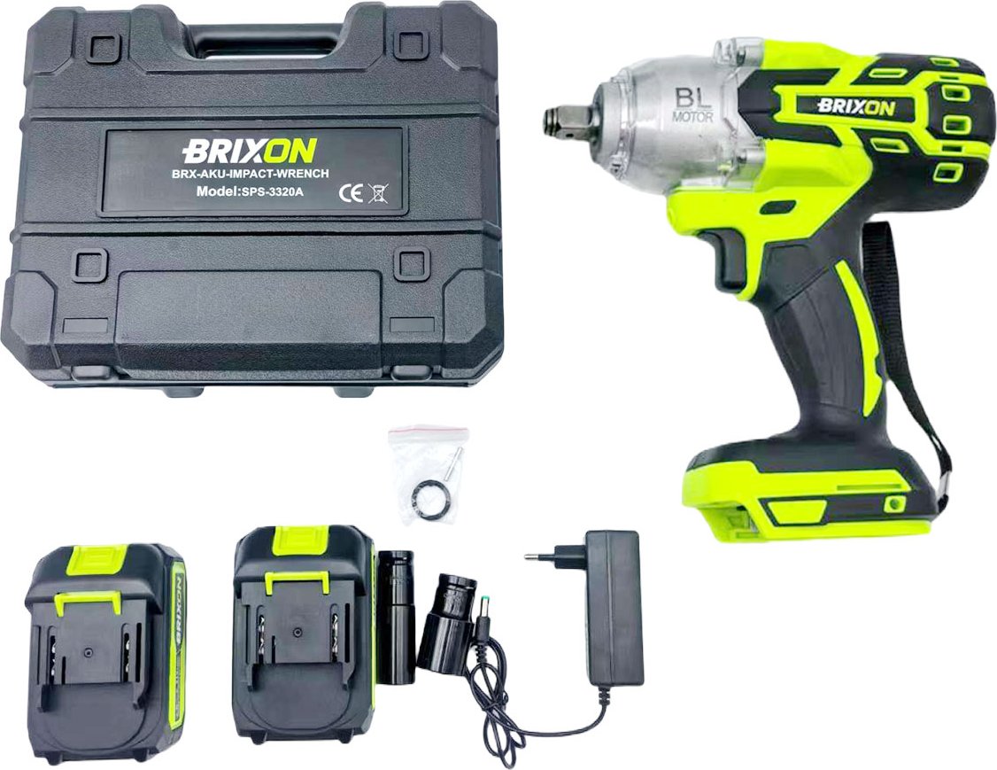 BRIXON BRX-AKU-IMPACT-WRENCH 2x 4,0 Ah + nabíječka + kufr od 1 990 Kč ...