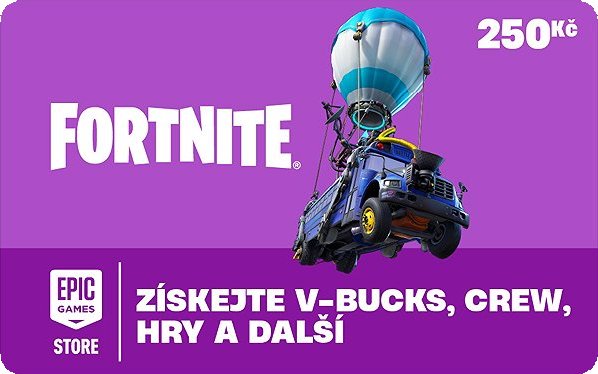 Epic Games Fortnite dárková karta 250 Kč od 250 Kč - Zbozi.cz