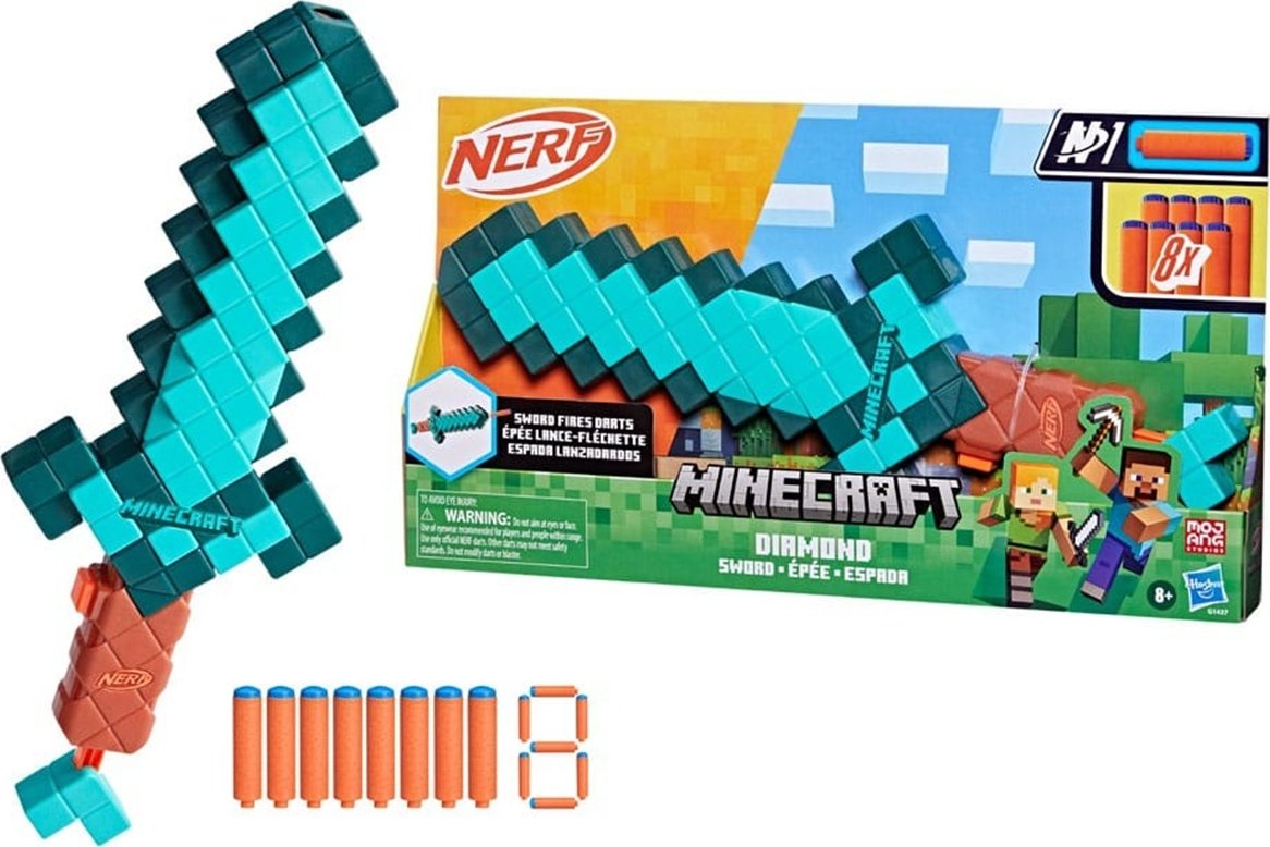 Hasbro Nerf Minecraft HASG1437 Diamond Sword od 989 Kč - Zbozi.cz