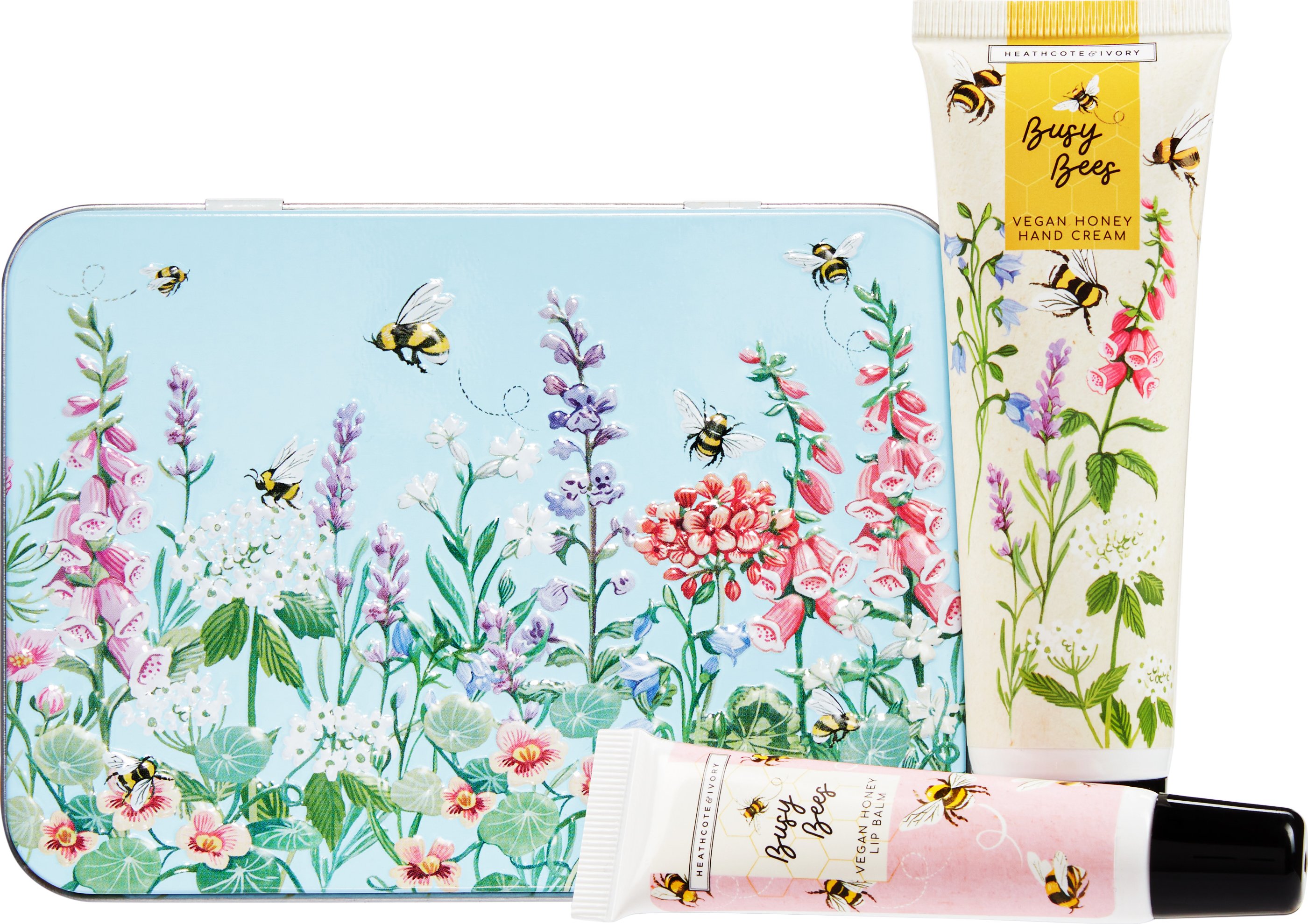 Heathcote & Ivory Heathcote Busy Bees dárková sada v plechovce 2 ks - Zbozi.cz