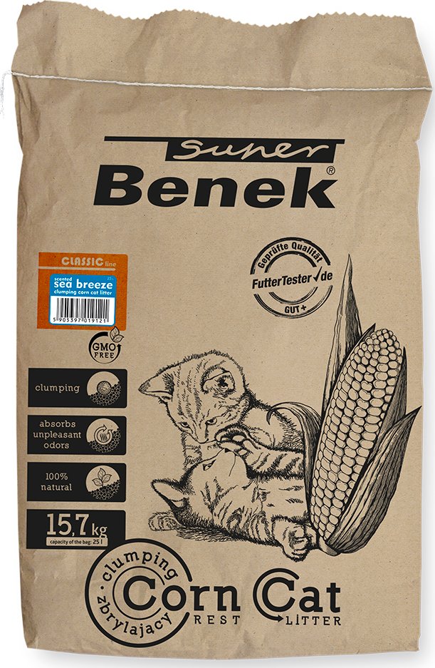 Super Benek Corn Cat mořský vánek, 25 l od 532 Kč - Zbozi.cz