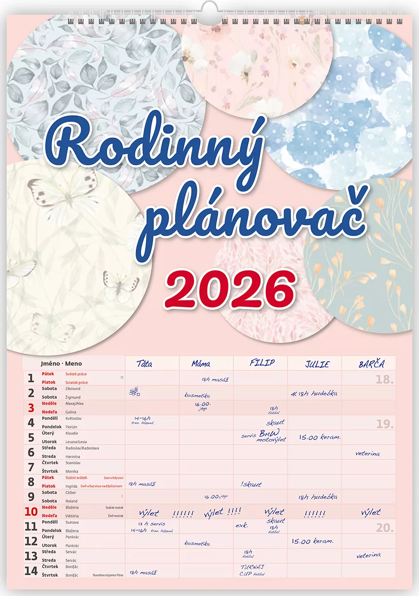 Recenze Helma365 Nástěnný kalendář Rodinný plánovač 2026 - Zbozi.cz