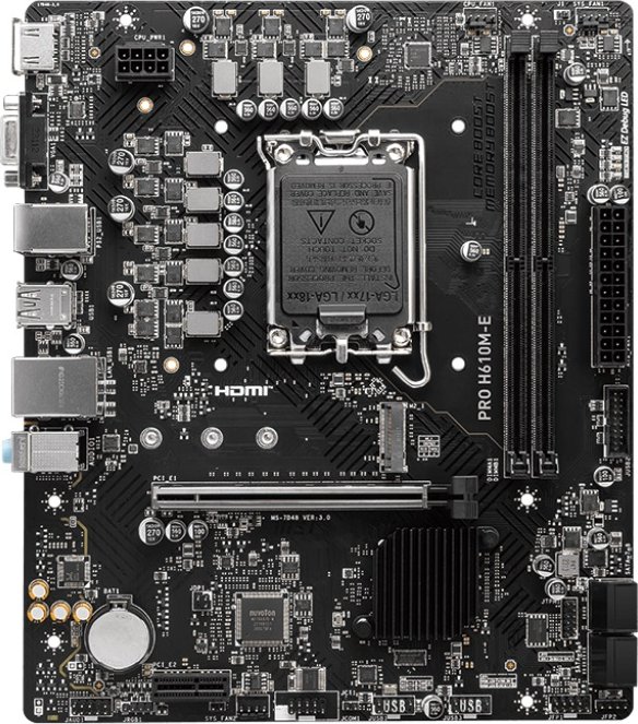 MSI Intel H610 LGA 1700 Micro ATX (PRO H610M-E) od 987 Kč - Zbozi.cz