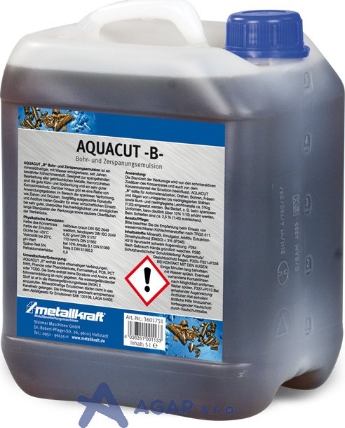 Metallkraft Aquacut B Pro řezná emulze koncentrát 5 l od 1 600 Kč ...