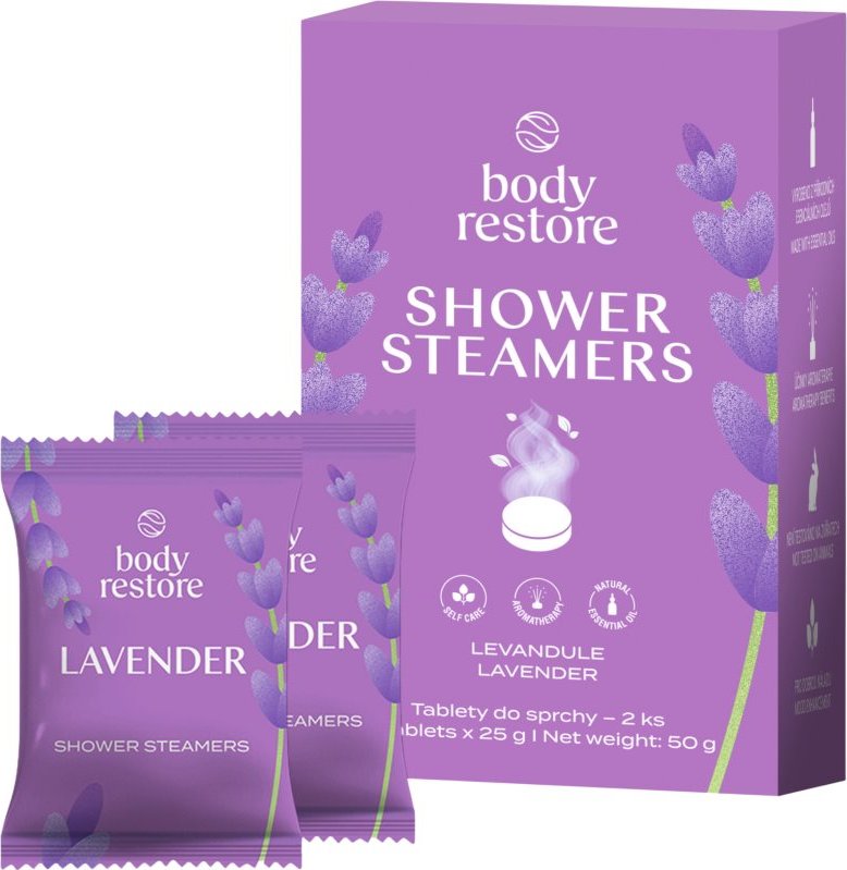 Body Restore Shower Steamers levandule 2x 25 g od 92 Kč - Zbozi.cz