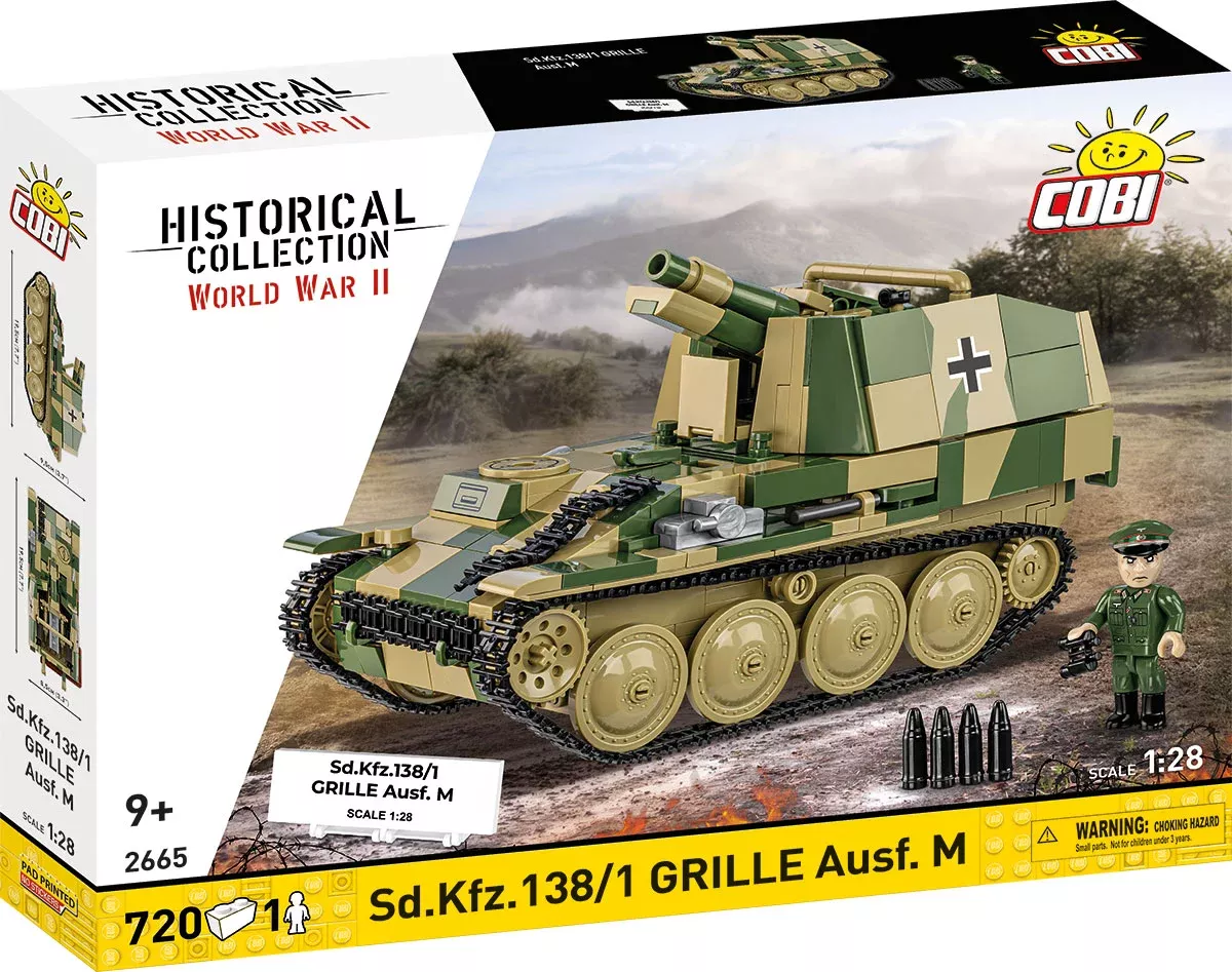 Recenze COBI World War II 2665 Sd.Kfz. 138/1 Grille Ausf. M - Zbozi.cz