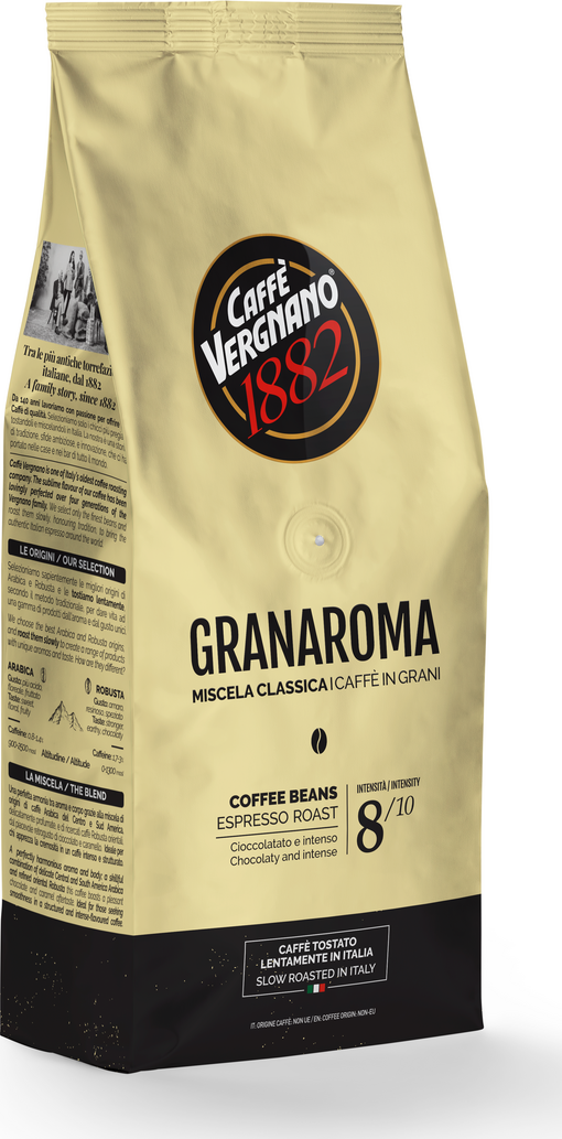 Caffé Vergnano 1882 Granaroma zrnková 500 g od 302 Kč - Zbozi.cz