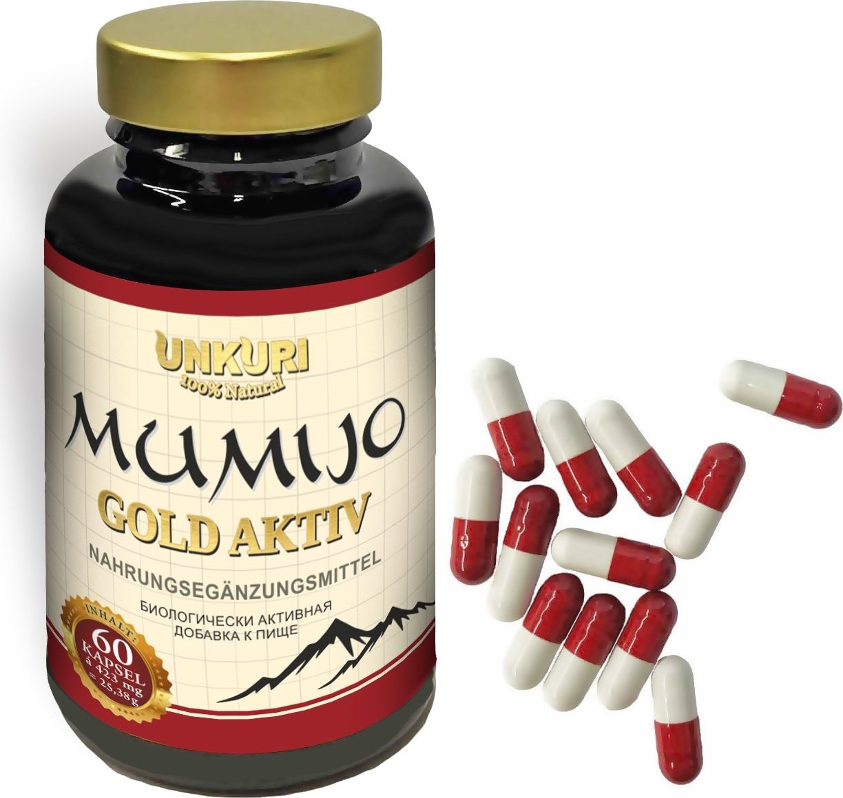 Unkuri Mumio Gold Aktiv 60 cps. od 368 Kč - Zbozi.cz