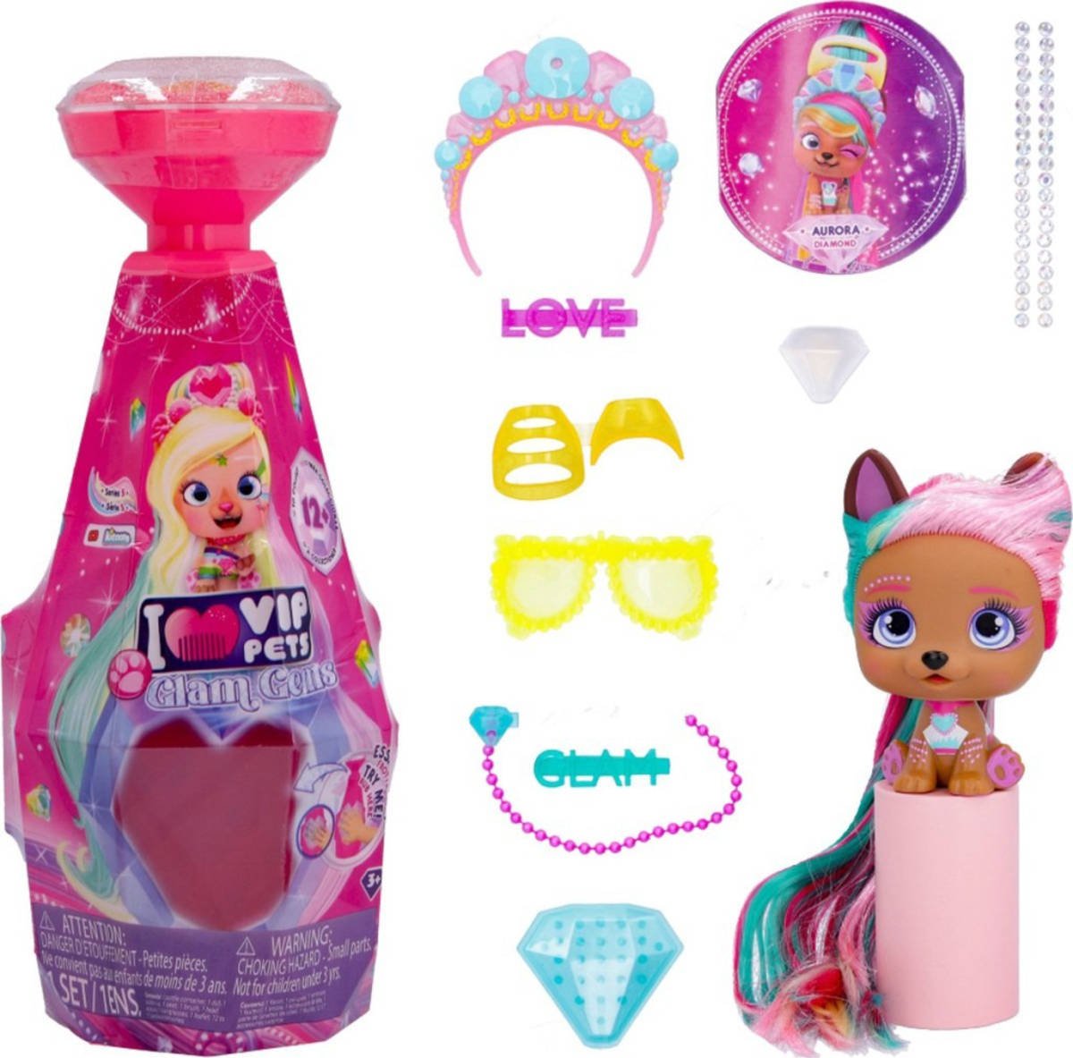 TM Toys 712980 VIP Pets Glam Gems figurka mazlíčka mix motivů od 224 Kč ...