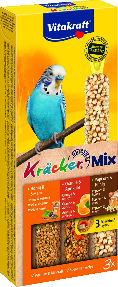 Recenze Vitakraft Kracker Trio Mix med + pomeranč + popcorn 3 ks - Zbozi.cz