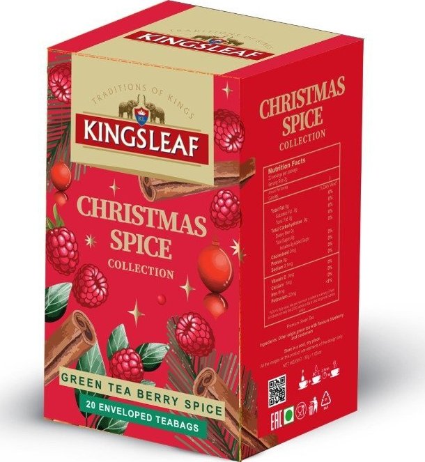 Kingsleaf Zelený čaj skořice + lesní plody 20x 1,5 g od 60 Kč - Zbozi.cz