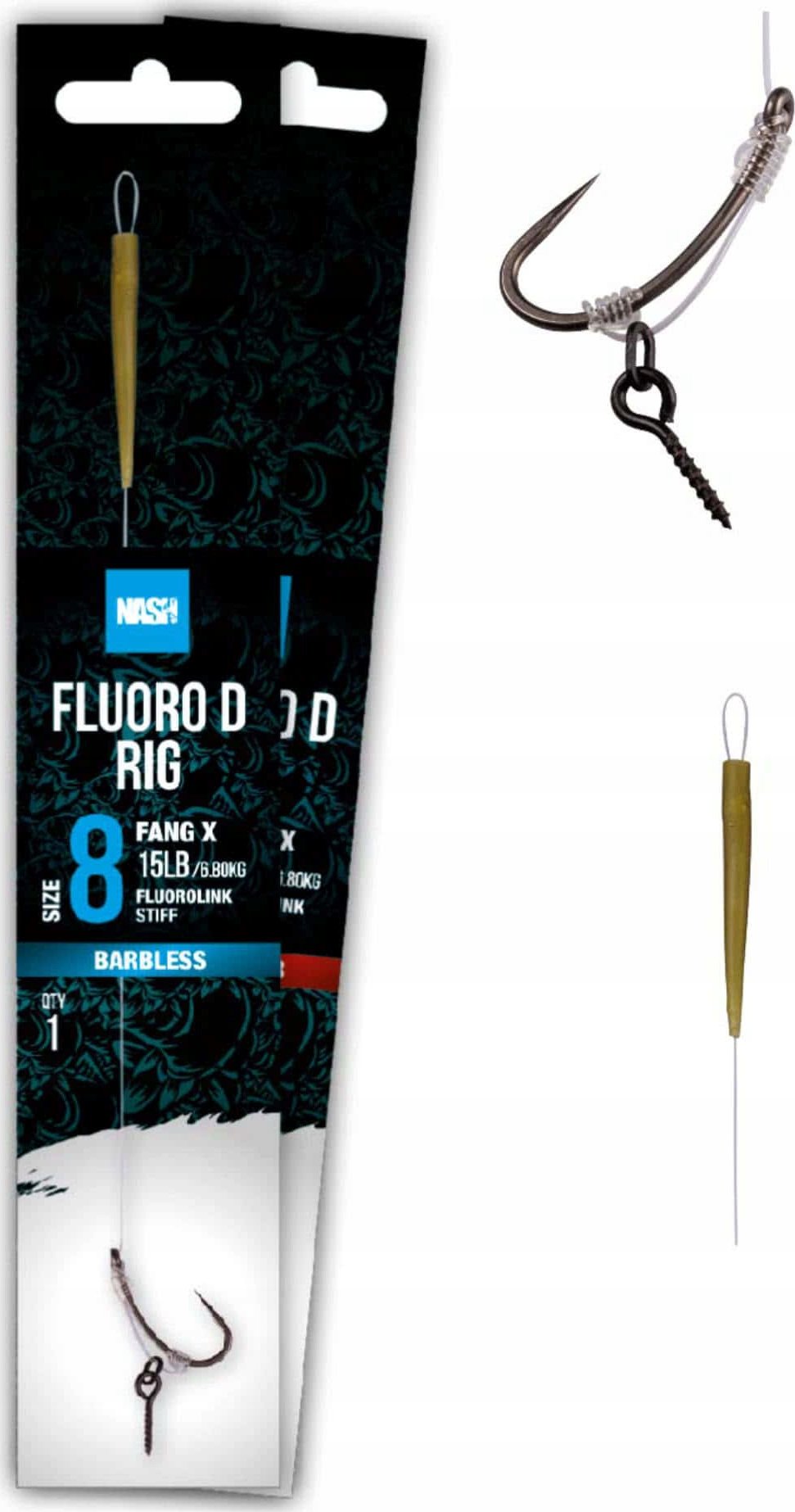 Recenze Nash Tackle Fluorocarbon D-Rig Barbless návazec č. 6 - Zbozi.cz