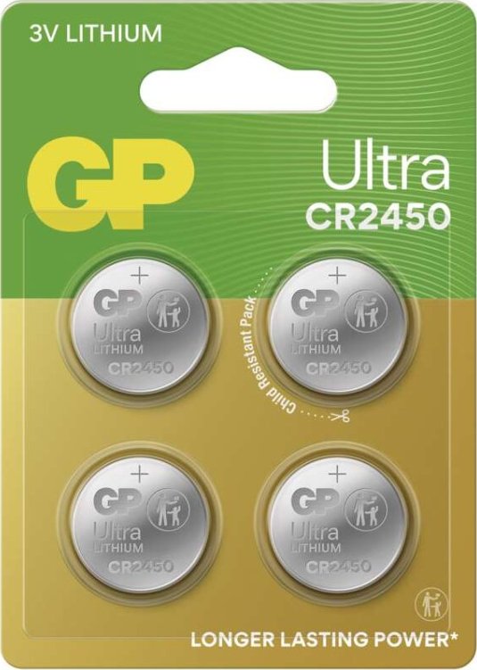 GP Ultra CR2450 4 ks od 53 Kč - Zbozi.cz