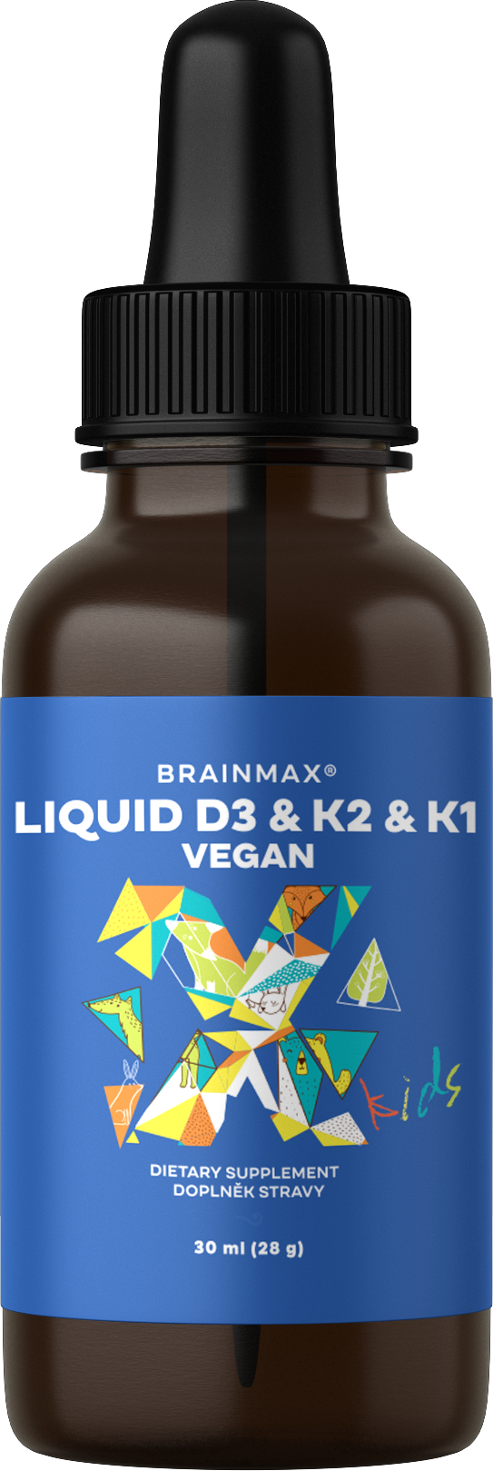 Recenze BrainMax Kids Vegan Liquid D3 & K2 & K1 30 ml - Zbozi.cz