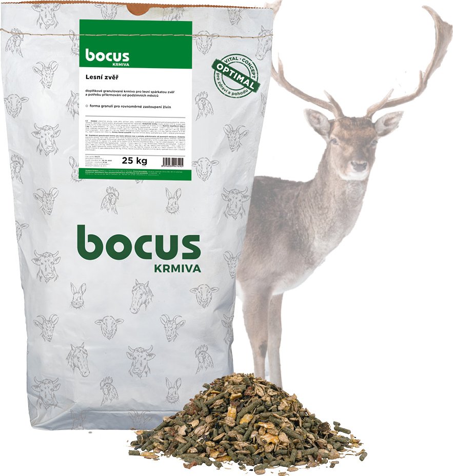 De Heus Bocus granulovaná směs pro lesní zvěř 25 kg od 502 Kč - Zbozi.cz
