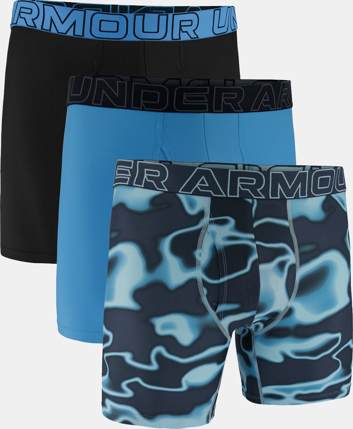 Under Armour Performance Tech Mesh Nov 6in 1383885-494 modré 3 ks S od ...