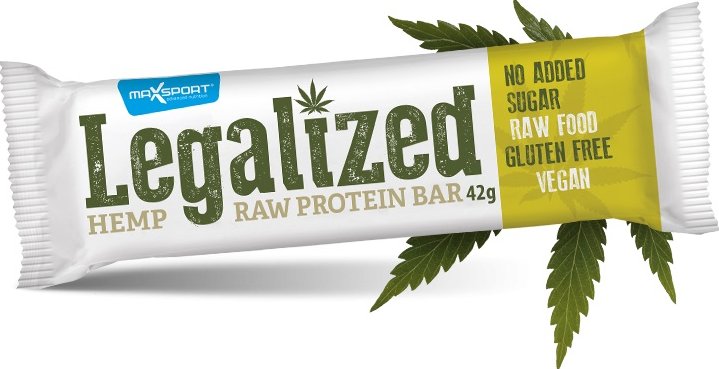 Max Sport Legalized Hemp Raw Protein Bar 42 g - Zbozi.cz
