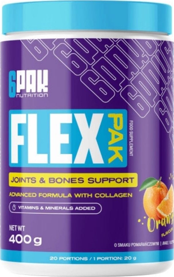 6Pak Nutrition Flex Pak 400 g pomeranč od 243 Kč - Zbozi.cz