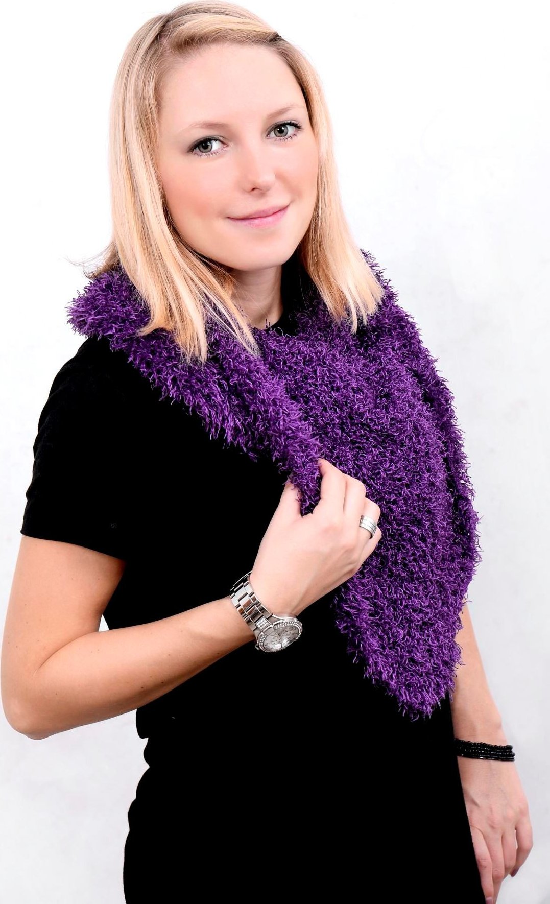 Magická šála 152 x 13 cm fialová od 149 Kč - Zbozi.cz