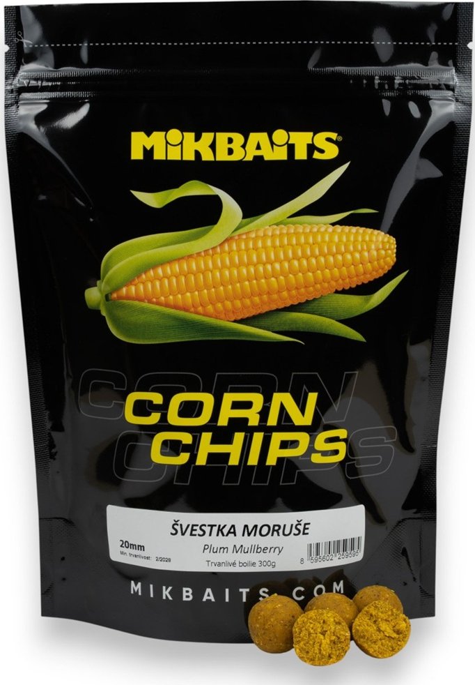 Mikbaits Corn Chips 20 mm/300 g švestka moruše od 129 Kč - Zbozi.cz