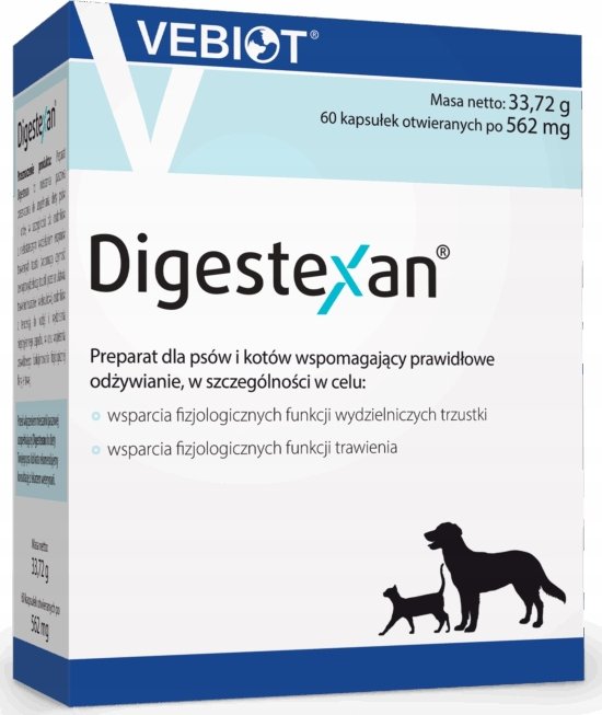 Vebiot Digestexan pro psy a kočky 60 cps. od 820 Kč - Zbozi.cz