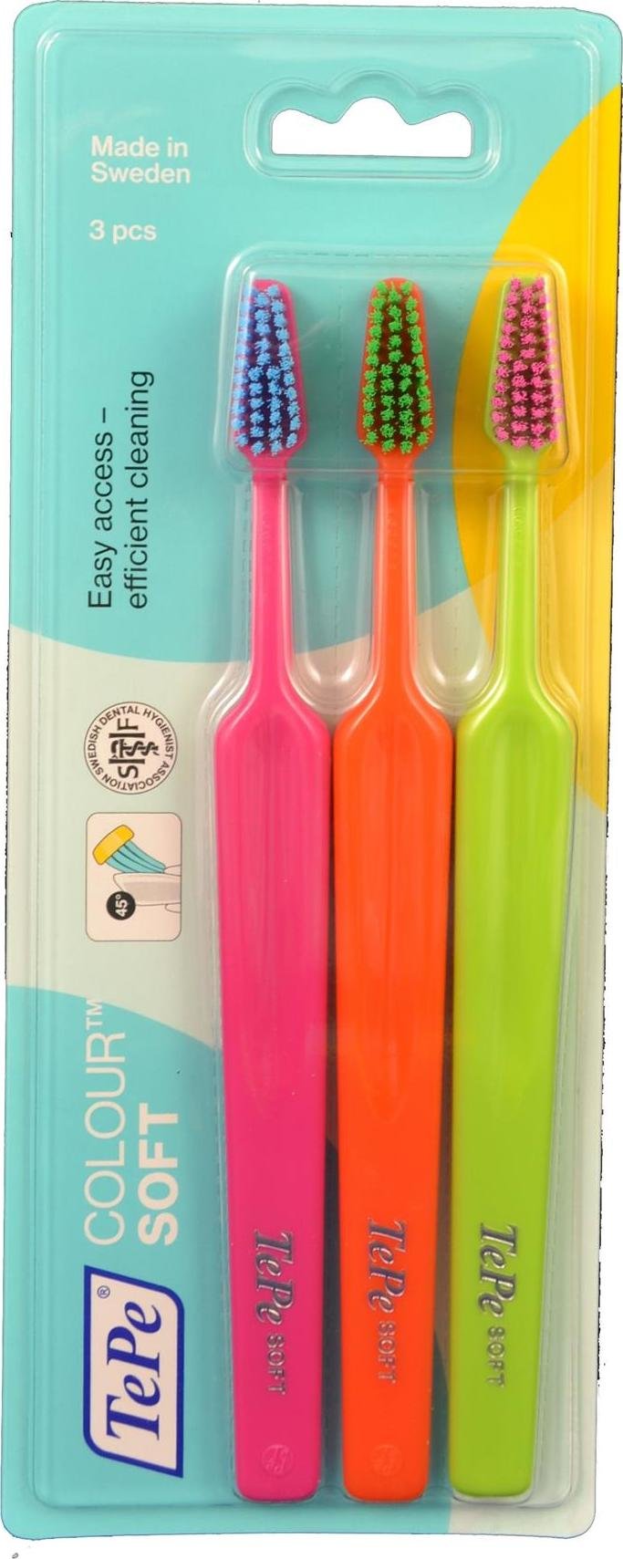 TePe Colour Select Soft mix barev 3 ks od 109 Kč - Zbozi.cz