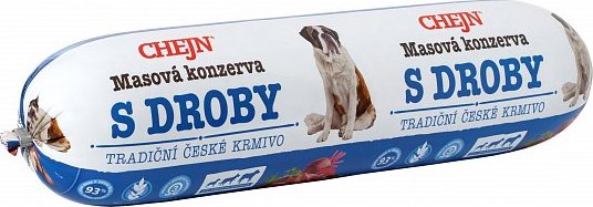 Chejn Masová konzerva pro psy s droby a červenou řepou, 1 kg od 38 Kč ...