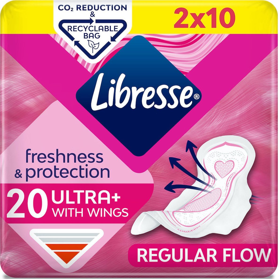 Libresse Ultra Thin Normal Wing duopack 20 ks od 63 Kč - Zbozi.cz