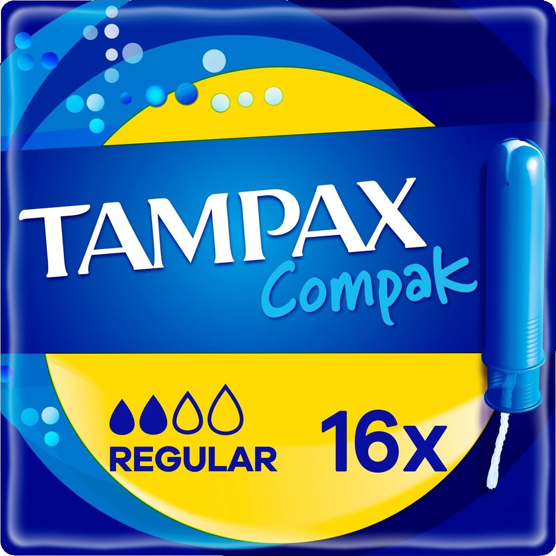 Tampax Compak tampony s aplikátorem Regular 16 ks od 70 Kč - Zbozi.cz