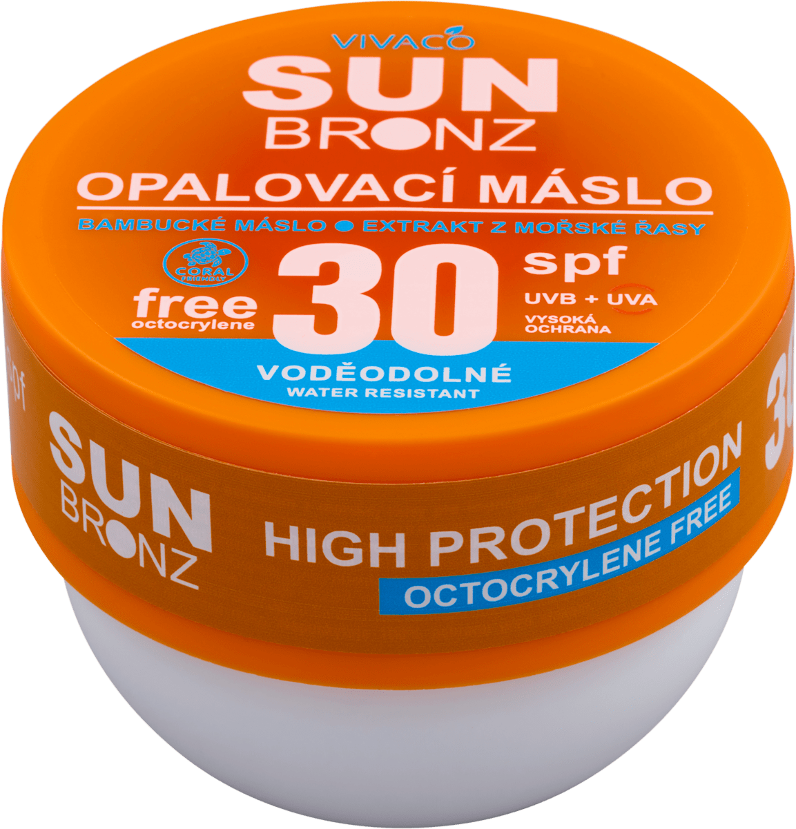 Vivaco Sun Bronz Coral Friendly opalovací máslo SPF 30 150 ml od 242 Kč ...