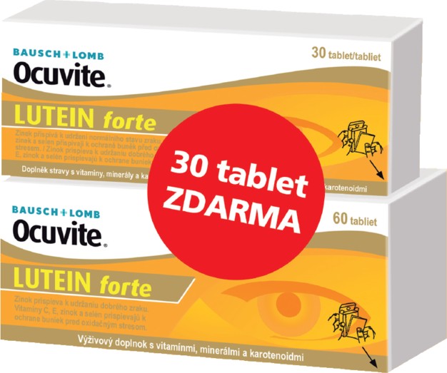 Ocuvite Lutein Forte 60 + 30 tbl. od 445 Kč - Zbozi.cz