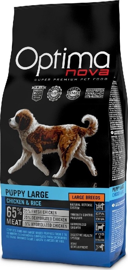 Optima Nova Dog Puppy Large Chicken/Rice od 283 Kč - Zbozi.cz