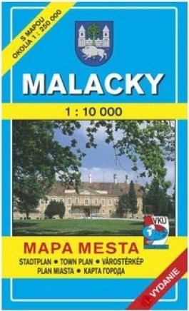 Malacky Mapa mesta Town plan Stadtplan Plan miasta - Zbozi.cz