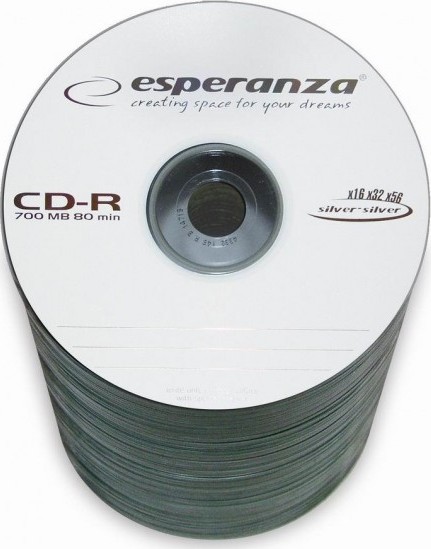 Esperanza CD-R spindle 100 700MB 52x silver - Zbozi.cz