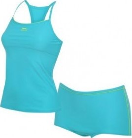 Plavky Slazenger Tankini Set Ladies modré - Zboží.cz