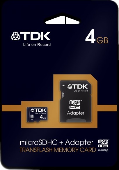 TDK SDHC 4GB micro Class 4 + adaptér - Zbozi.cz